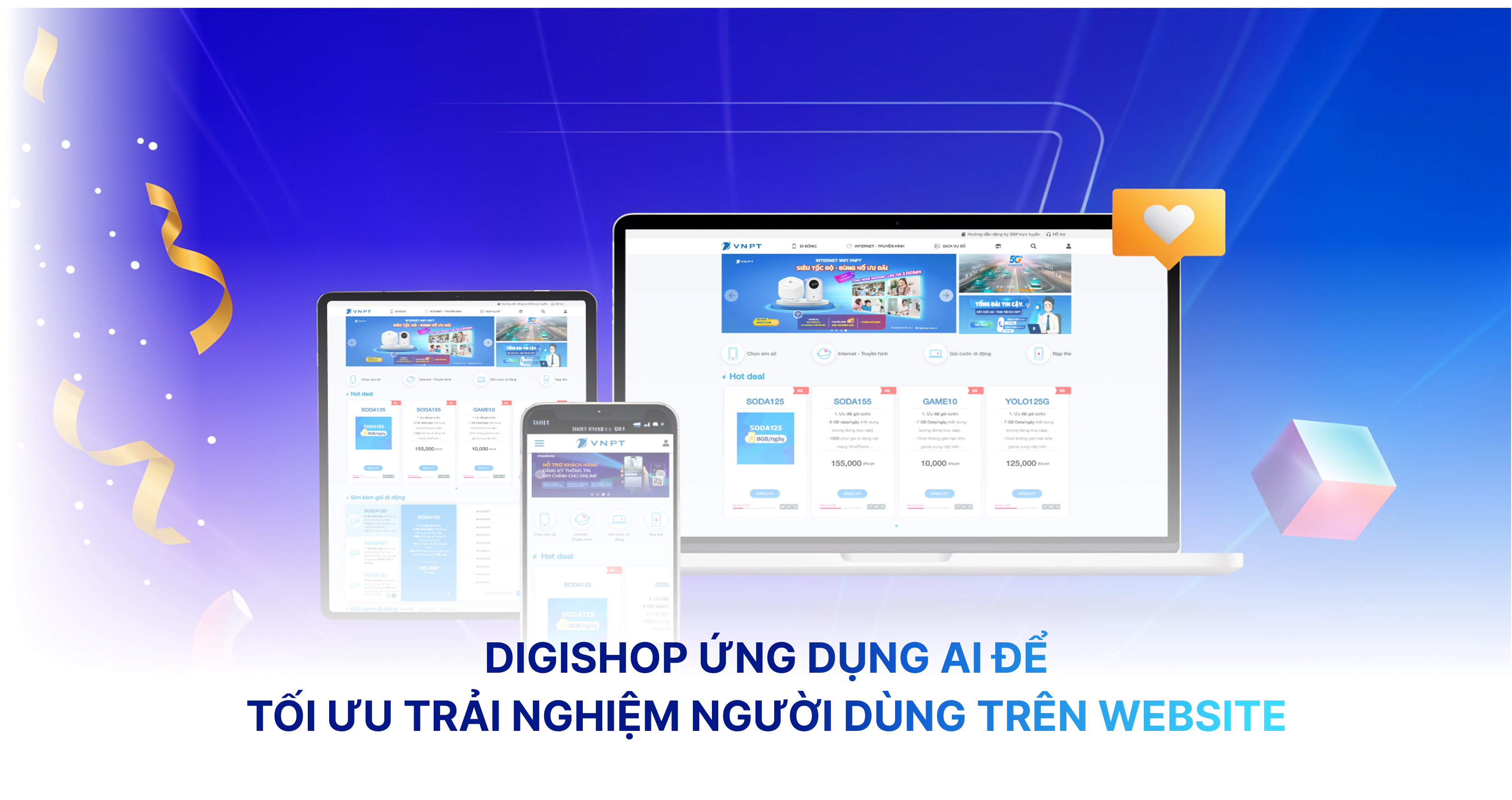 Digishop tối ưu trải nghiệm người dùng và thiết kế website bằng AI